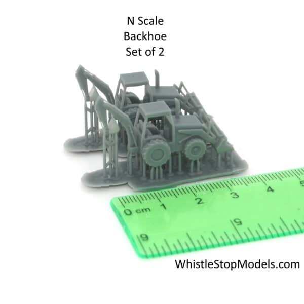 N-Scale Backhoe set of 2 - Whistle Stop Models - Building Railroad ...